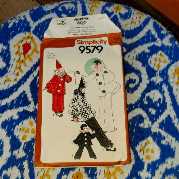 Simplicity | Other | Vintage Simplicity Size 34 Adultchildren Clown ...